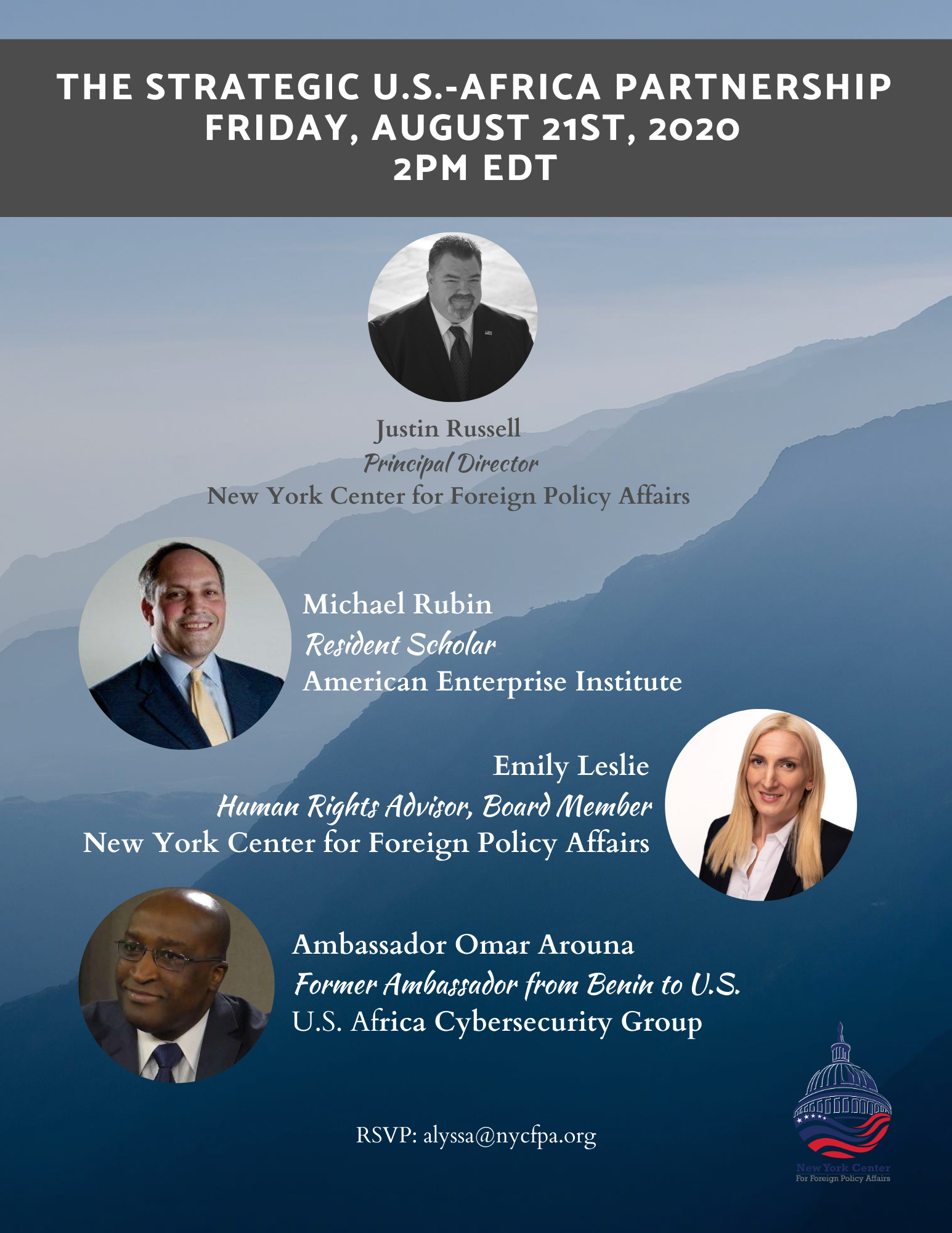 Zoom Webinar: The Strategic U.S.-Africa Partnership – New York Center ...
